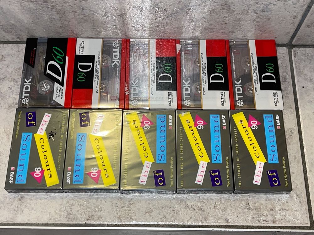 10 neue Audio Kassetten ( BASF und TDK ) (Gebraucht) in Kaiseraugst für CHF 35 – mit Lieferung ...