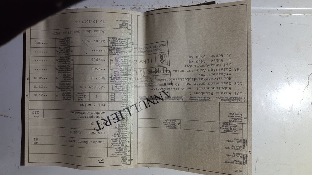 Transporter Lindner 3500 S Jg 1998 | Kaufen auf Ricardo