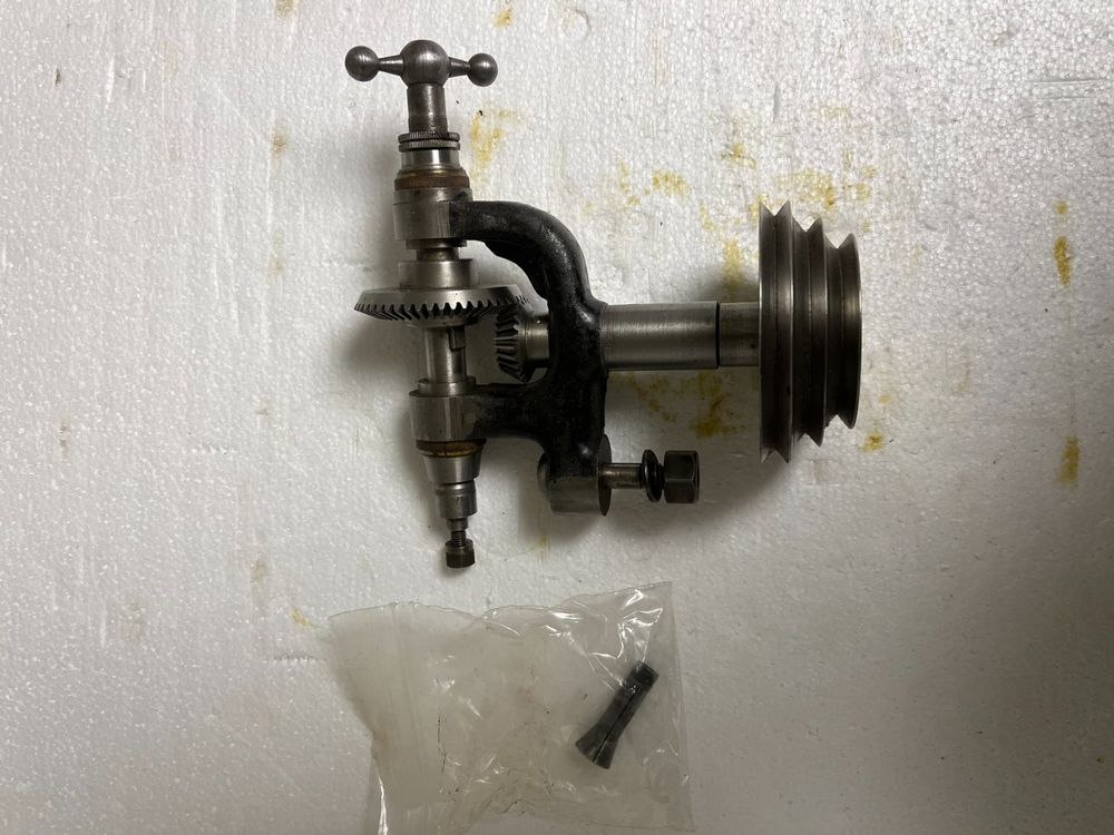 Dreh-Spindel- / Bohr-Spindel-Stock antik mit Spannzange (Gebraucht) in ...