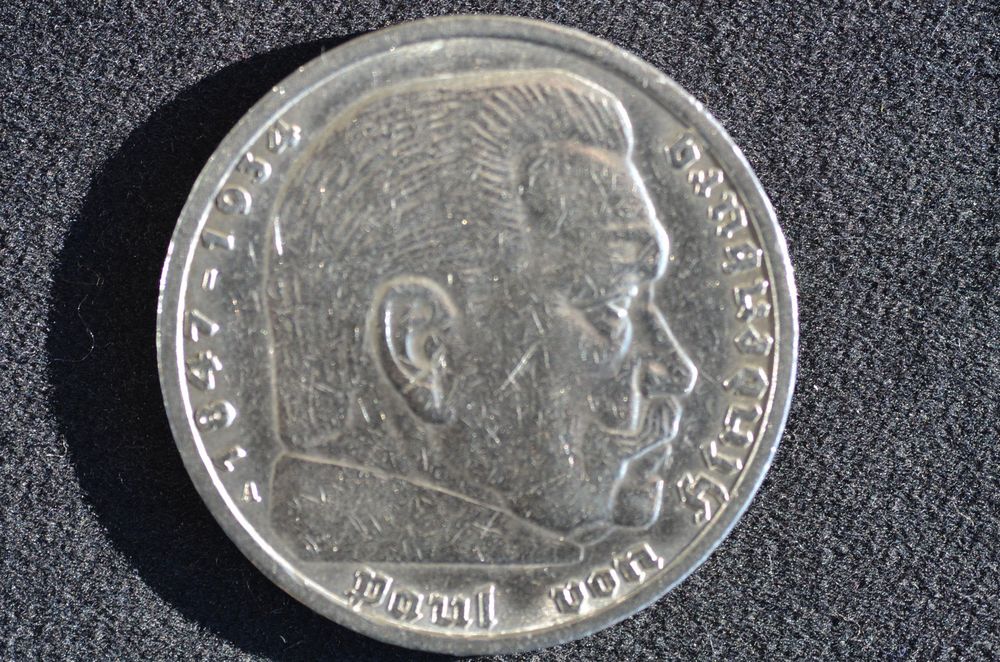 5 Reichsmark 3. Reich Paul von Hindenburg 1935 (Gebraucht) in Jona für ...