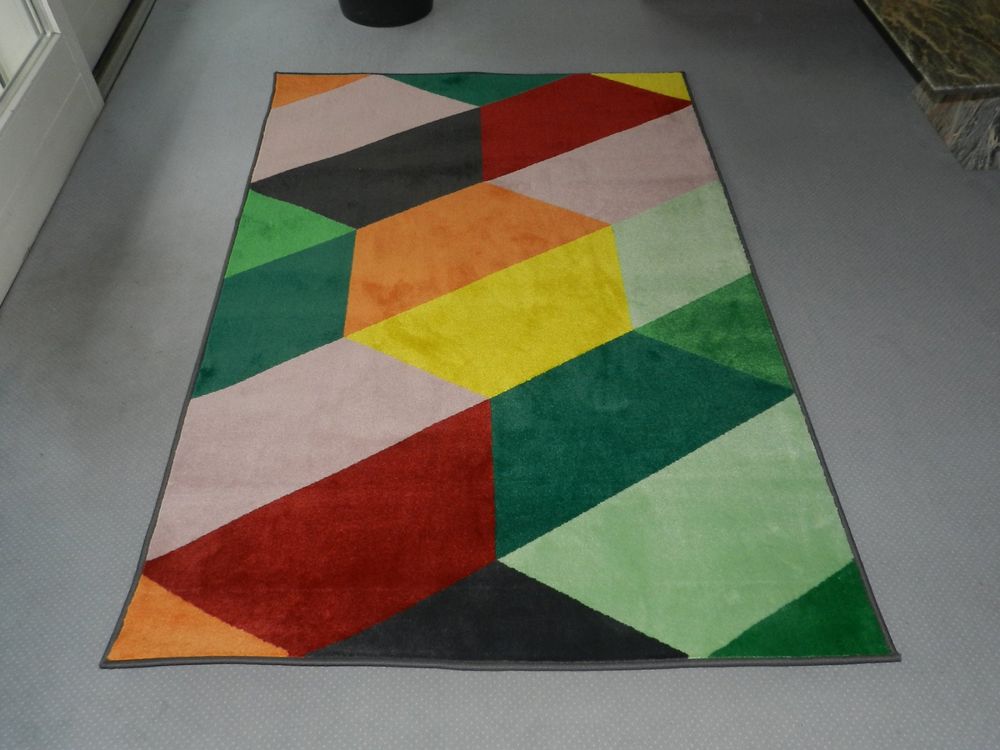 Bunter Teppich Pandrup von Ikea | 133x195 cm | Kaufen auf Ricardo
