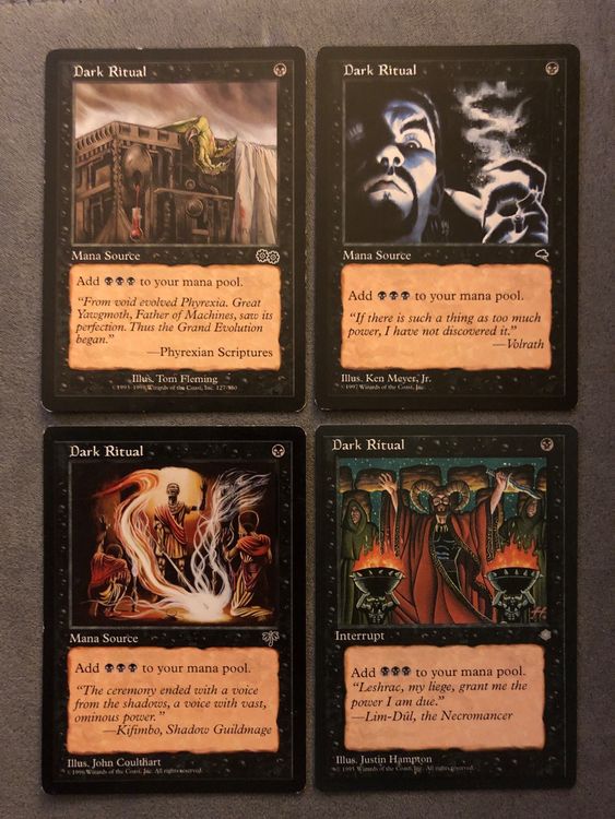 Magic the Gathering - 4x Dark Ritual | Kaufen auf Ricardo