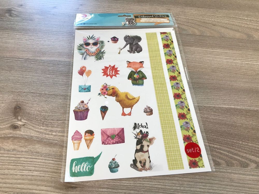 Sticker Set „Elefant“ von Deco Time Embossed Sticker | Kaufen auf Ricardo