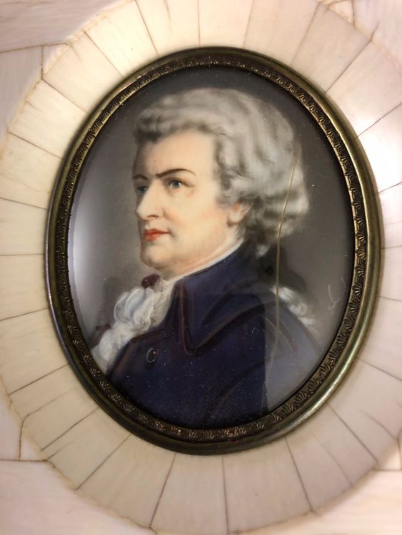 MINIATUR MALEREI ALT KNOCHEN 13x11cm | Kaufen auf Ricardo