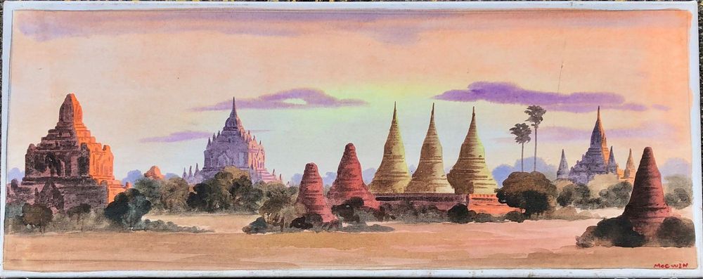 Moe Win (1963) Orig. Gemälde | Kaufen auf Ricardo