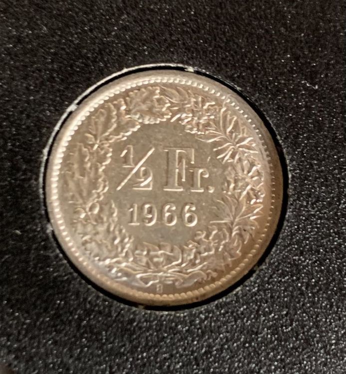 1966 Münze 50 Rappen Silber (Gebraucht) in Eggersriet für CHF 1 – mit Lieferung auf Ricardo kaufen