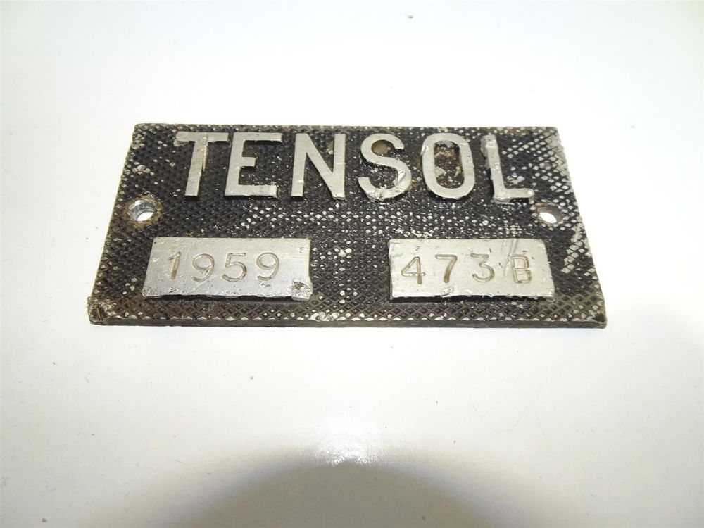 Eisenbahnschild TENSOL 1959 4738 | Kaufen auf Ricardo