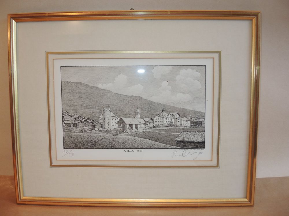 Villa Vella Stich Original Grafik v PAUL WYSS Val Lumnezia (Gebraucht) in Rorschach für CHF 35 ...