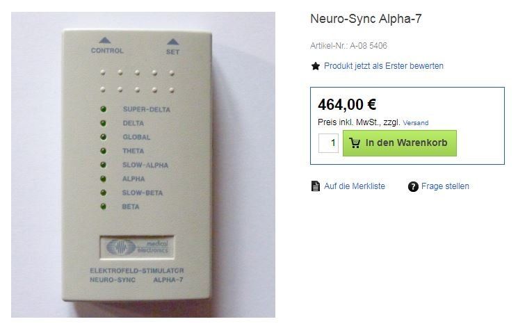 Therapiesender mit Energie Neuro-Sync Alpha-7 | Kaufen auf Ricardo