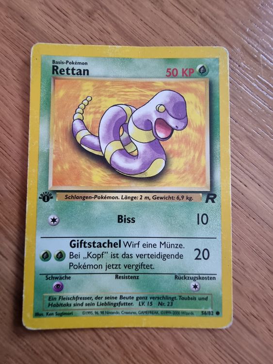 Pokémon Rettan 1.Edition Rocket 56/82 DE (Gebraucht) in Roggwil BE für ...