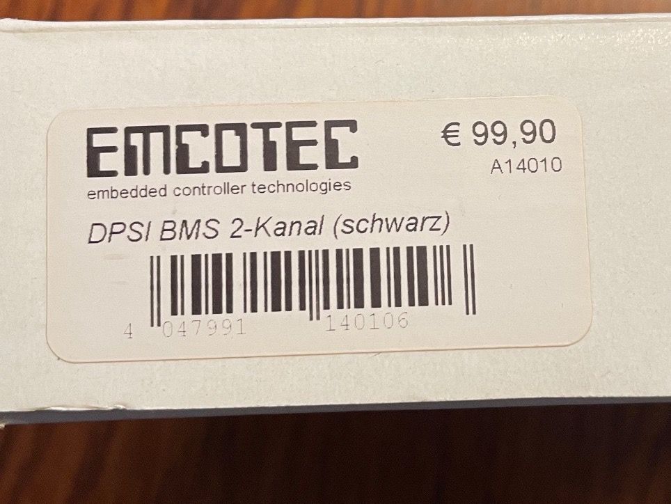 Emcotec DPSI BMS (Gebraucht) in Schaffhausen für CHF 20 – mit Lieferung ...