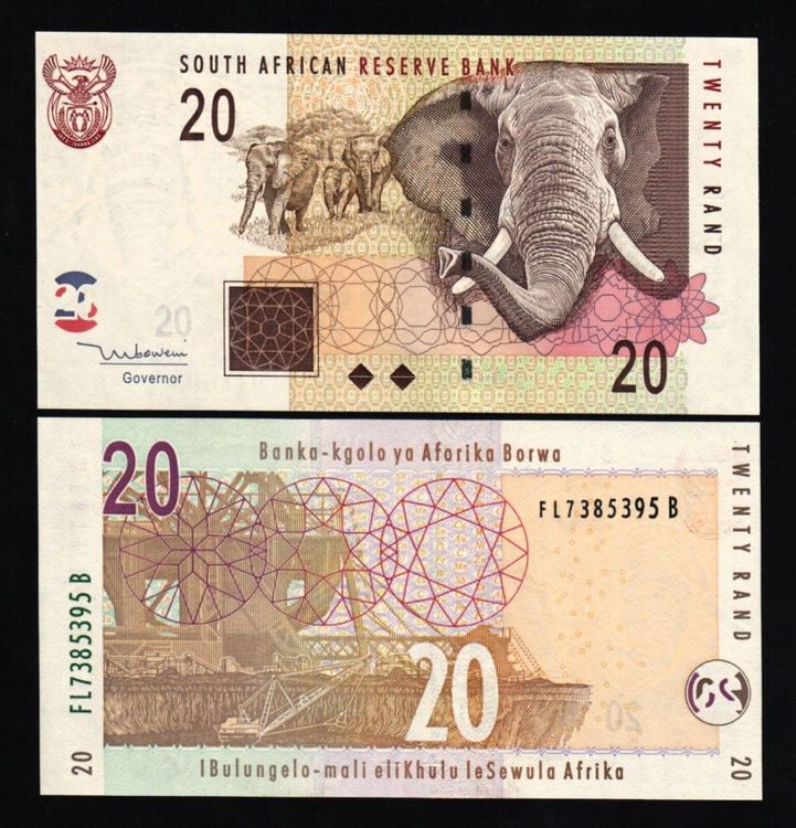 20 Rand South Africa UNC (Neu und originalverpackt) in Auw für CHF 8.5 ...