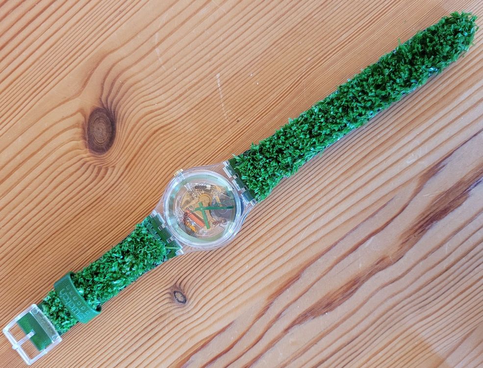 Swatch GARDEN TURF SKZ103 neu und ungetragen (Neu (gemäss Beschreibung ...