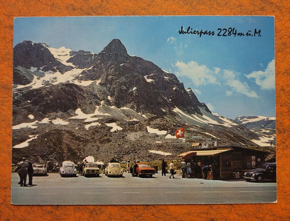 Julierpass mit Säulenberg Get. 1968 Graubünden | Kaufen auf Ricardo