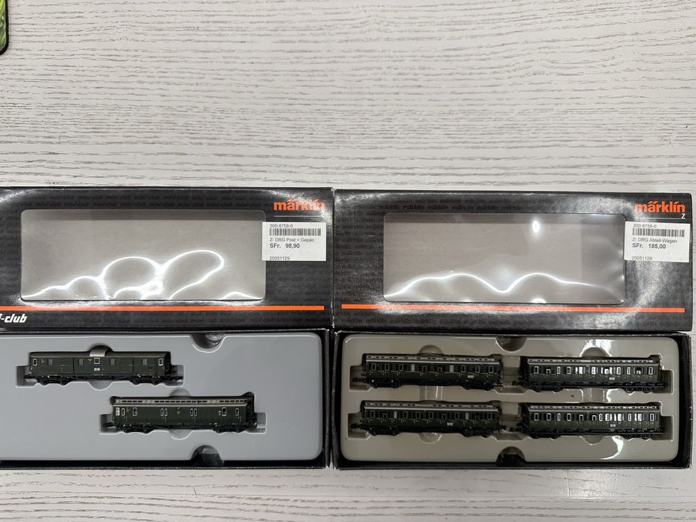 Märklin 87560 87580 DRG Abteil- und Gepäckwagen (Gebraucht) in ...