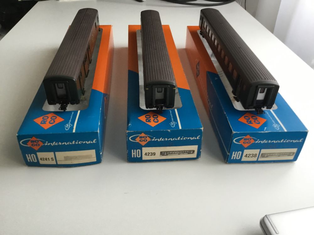 Roco HO SBB 4238 2.Kl., 4239 1.K.l.Persw. 4241S PTT/Gepäck (Gebraucht ...