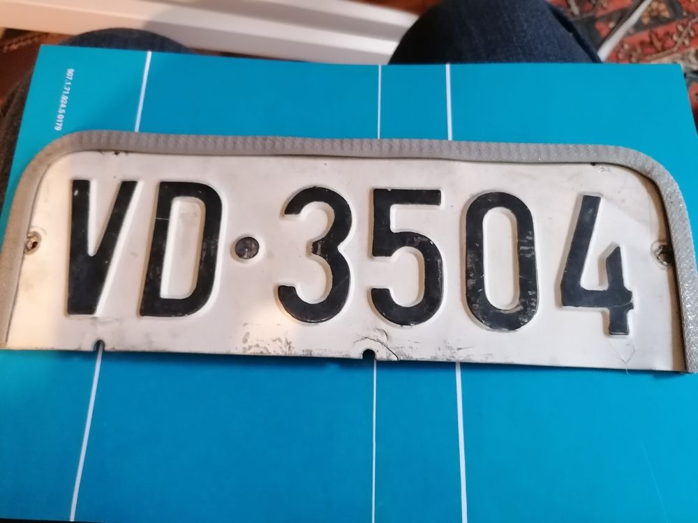 Numerschild plaque motorrad moto VD oldtimer Condor Moser (Gebraucht ...