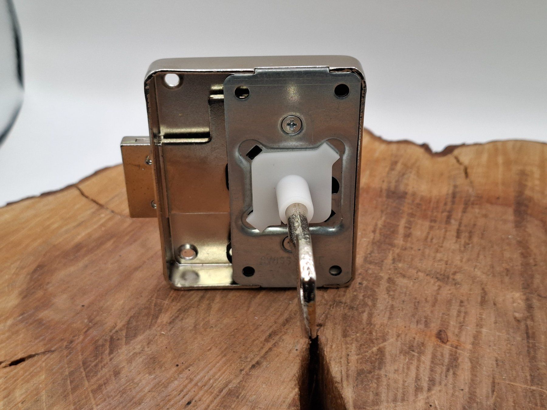 1 Möbel Schloss «HEUSSER» mit Schlüssel, DM4cm (3861#MBS3) (Neu (gemäss ...