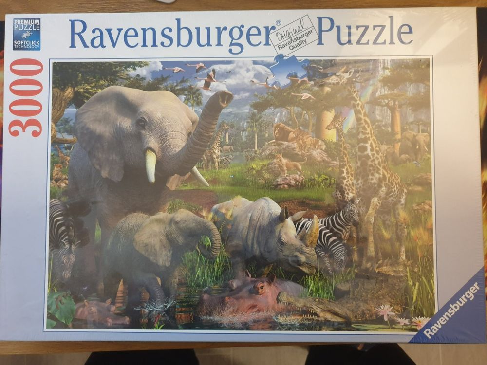 Ravensburger Puzzle 3000 Teile Tiere an der Wasserstelle | Kaufen auf Ricardo
