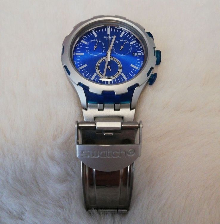Swatch X Lite Chrono Aluminium Irony, YYS4001AG (Gebraucht) in ...
