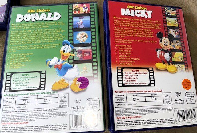 DVD Walt Disney - Alle Lieben Donald & Micky =2 X DVD (Gebraucht) in ...