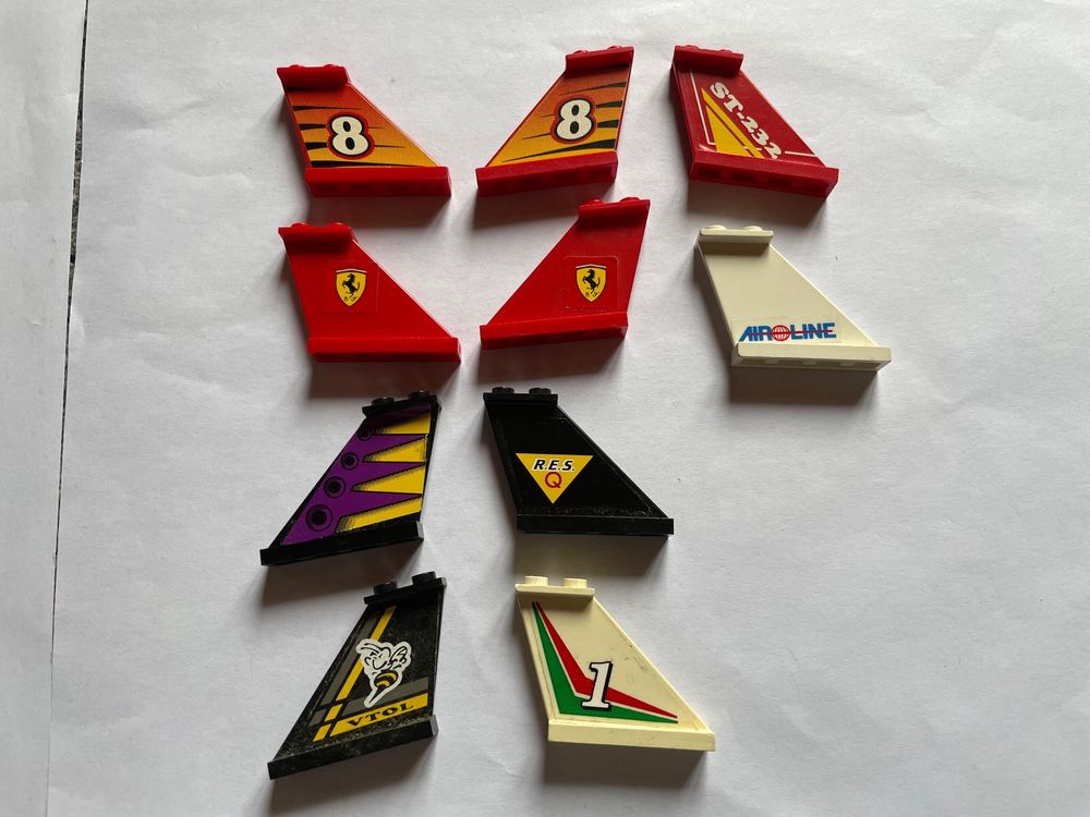 Lego Heckspoiler für Autos - Flieger mit Aufkleber (Gebraucht) in ...