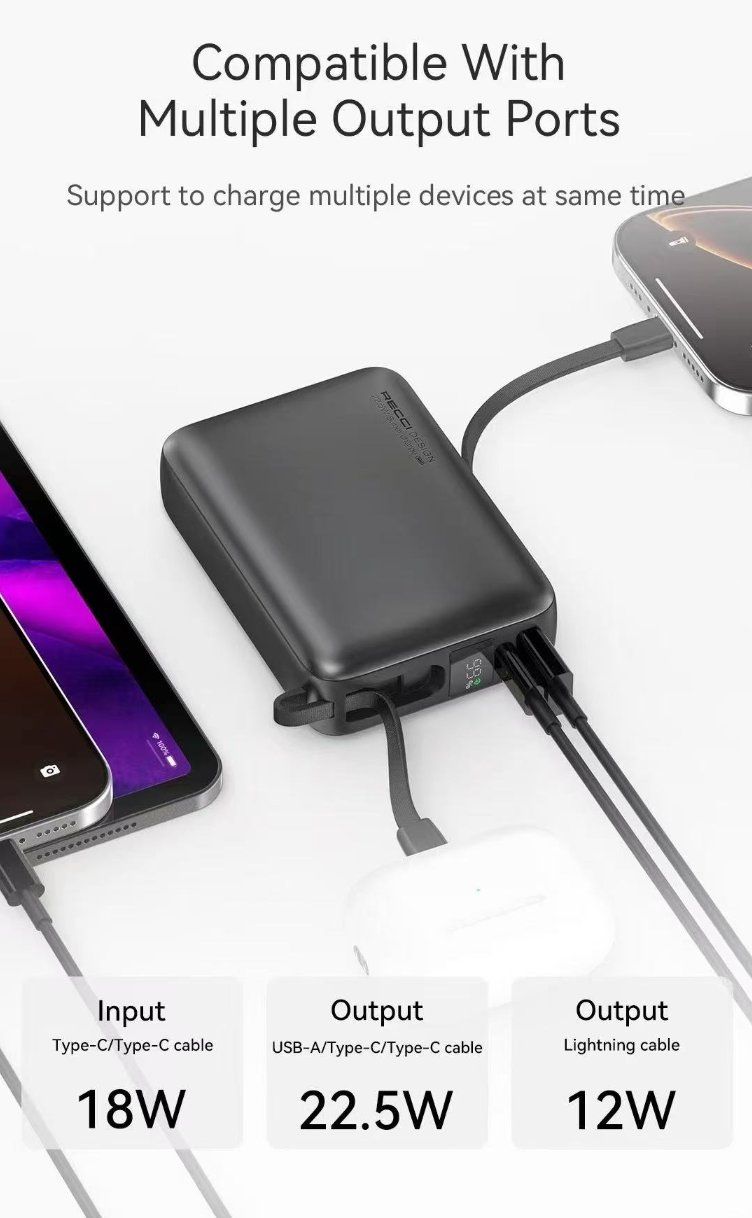 🔋 Powerbank – 10’000mAh kompakt schnelles Laden reisen (Neu und ...