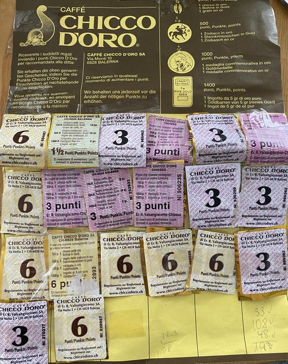 Chicco d‘oro Punkte, geklebt (Gebraucht) in Nürensdorf für CHF 32 – mit Lieferung auf Ricardo kaufen