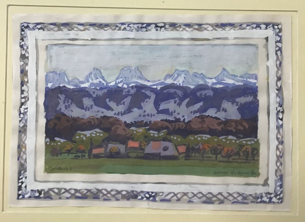 Werner SCHMUTZ (1910-2003) Gouache Gemälde (Gebraucht) in Root für CHF 65 – mit Lieferung auf ...