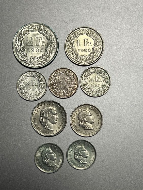 Schweizer Münzen 1964 (Gebraucht) in Buochs für CHF 7 – mit Lieferung auf Ricardo kaufen