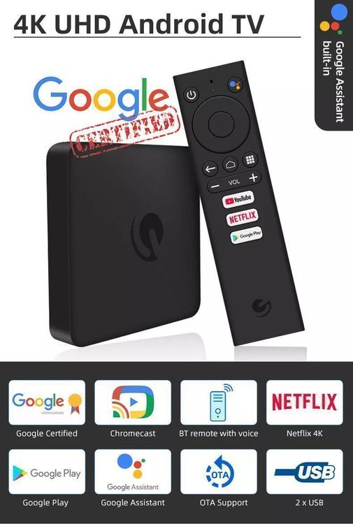 Android Tv Box IPTV (Google Certified) OCCASION (Neu (gemäss Beschreibung)) in Bogis-Bossey für ...