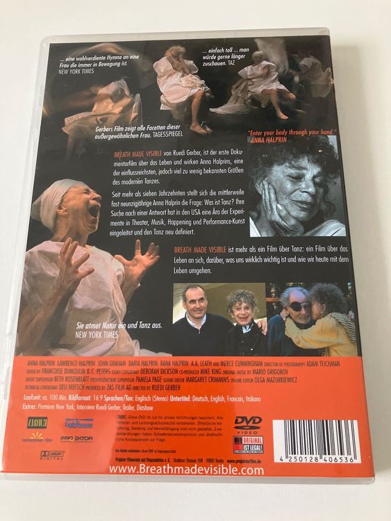 Breath Made Visible: Anna Halprin (DVD) | Kaufen auf Ricardo