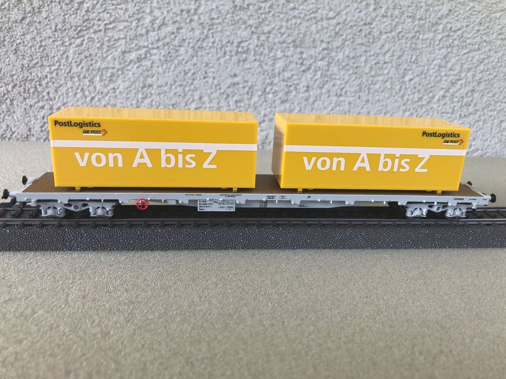 HAG 600 Flachwagen Sgs SBB Container Post HO/AC | Kaufen auf Ricardo