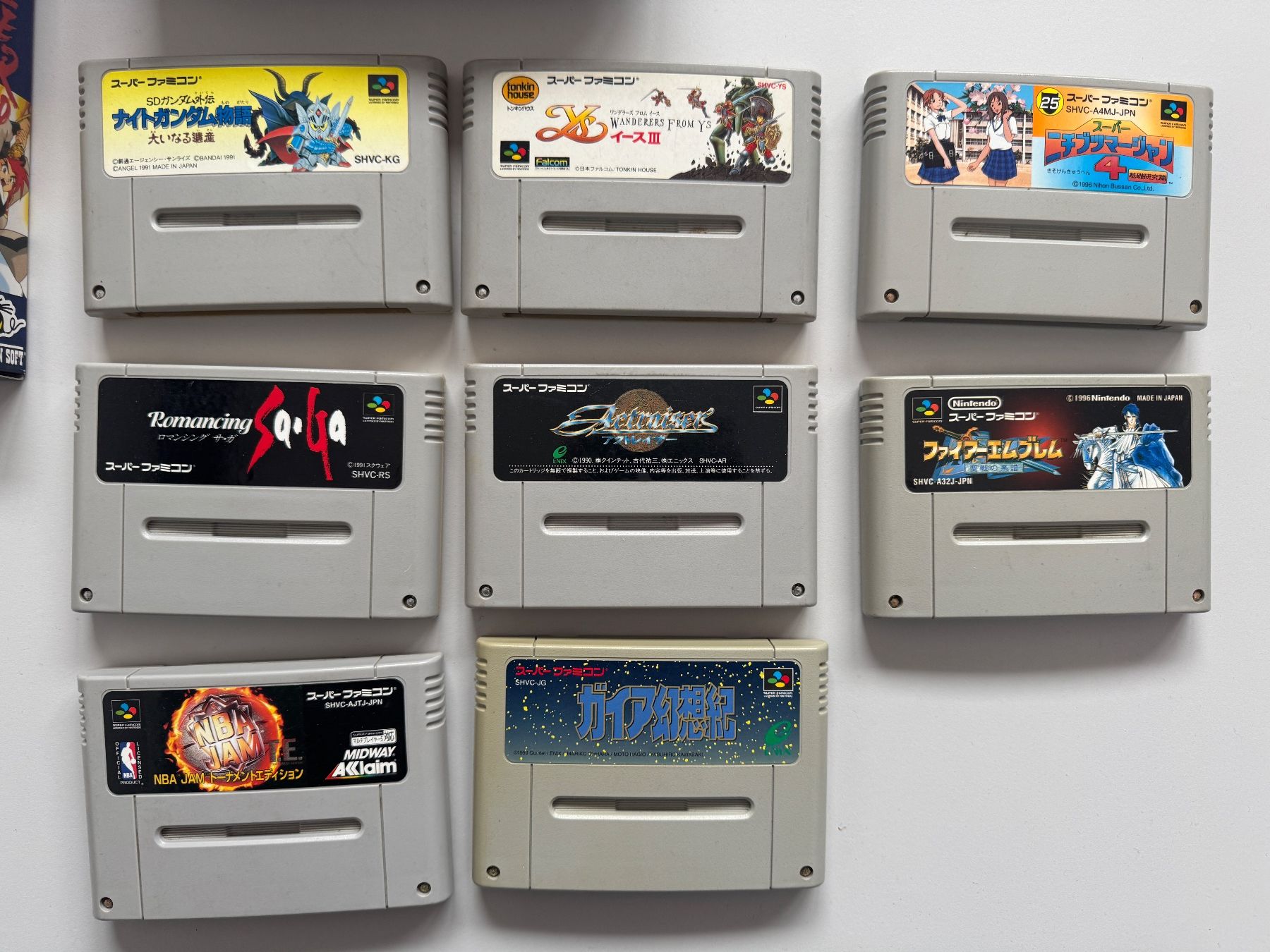 Nintendo Super Famicom LOT 16 games and 1 console-for parts (Gebraucht ...