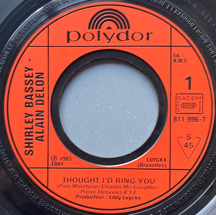 ALAIN DELON & SHIRLEY BASSEY - THROUGHT I'D RING YOU (Gebraucht) in ...