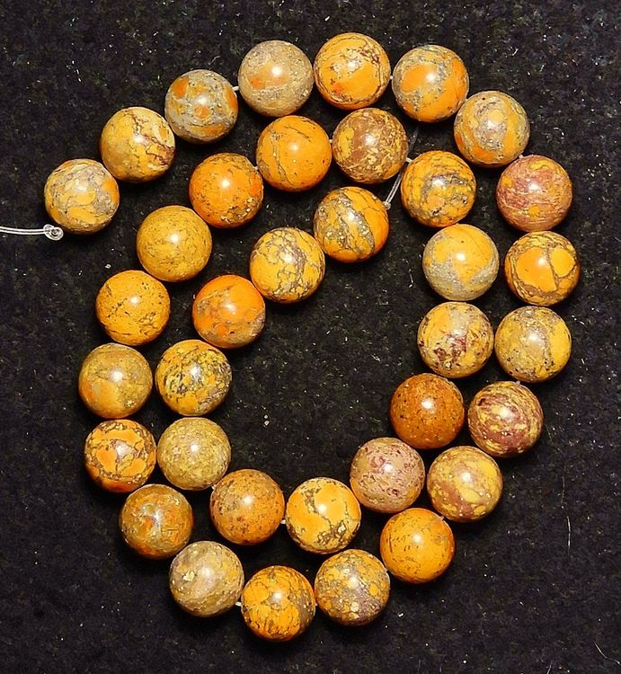 1 Strang natürliche, echte Sediment Jasper Perlen 10 mm | Kaufen auf ...