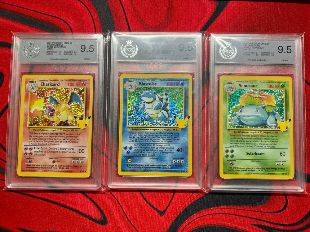 Pokemon Celebrations Base Set Trio, alle 9.5 PGS! (Neu und ...