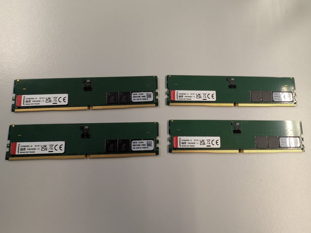 Kingston DDR5 64GB 2-Kit 4800MHz 2x 32GB, Dual Rank | Kaufen auf Ricardo