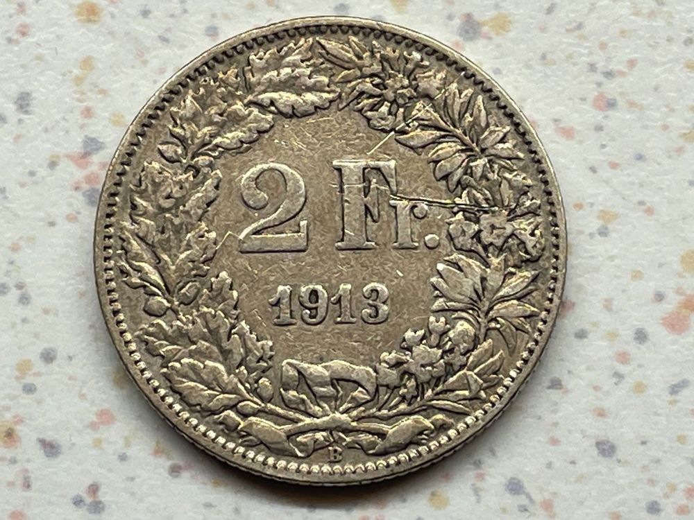 1913 2 Franken sehr schön ++ !! Silber !!! | Kaufen auf Ricardo