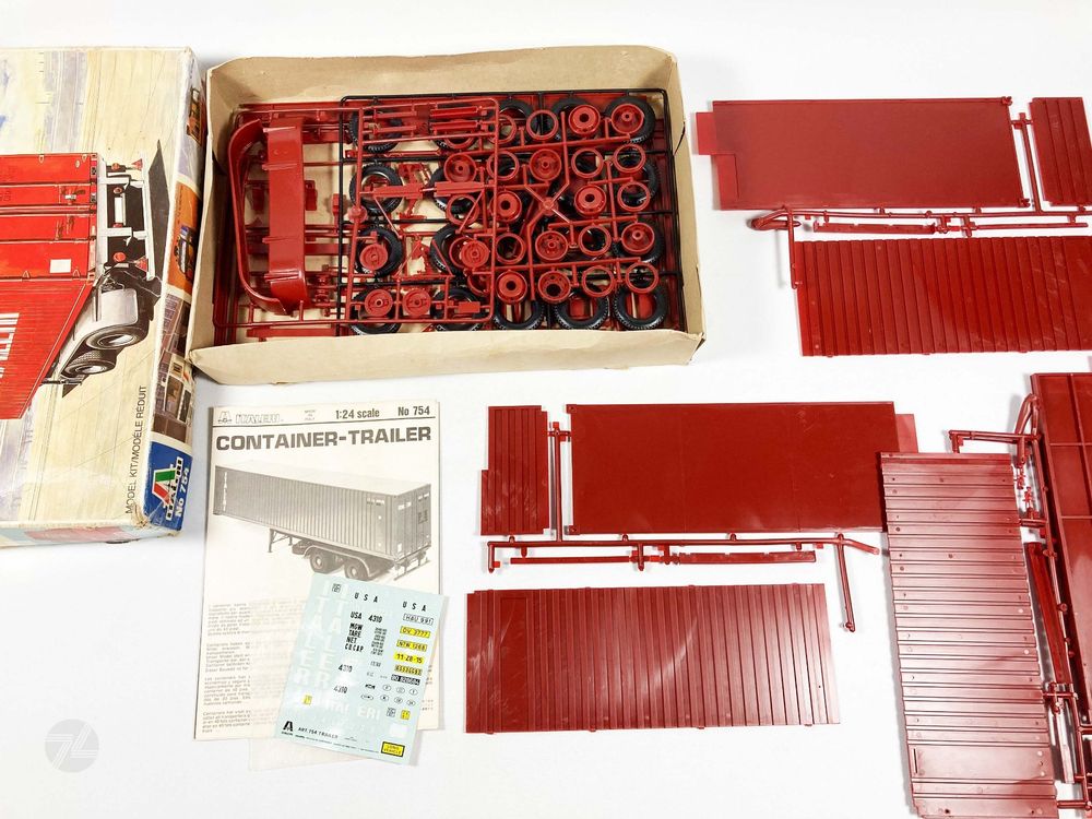 Italeri Container Trailer 1/24 LKW Truck Anhänger Modell Kit | Kaufen ...