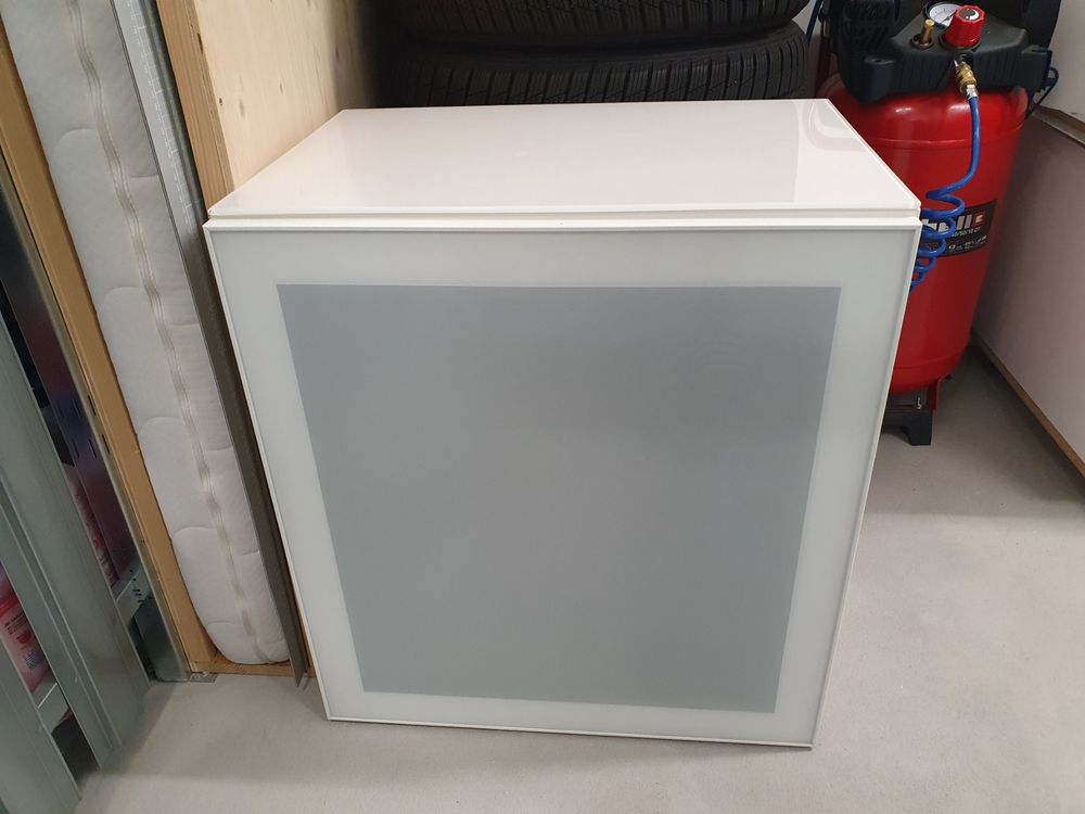 Regal mit Glastür, weiß/Glassvik weiß/Frostglas | Kaufen auf Ricardo