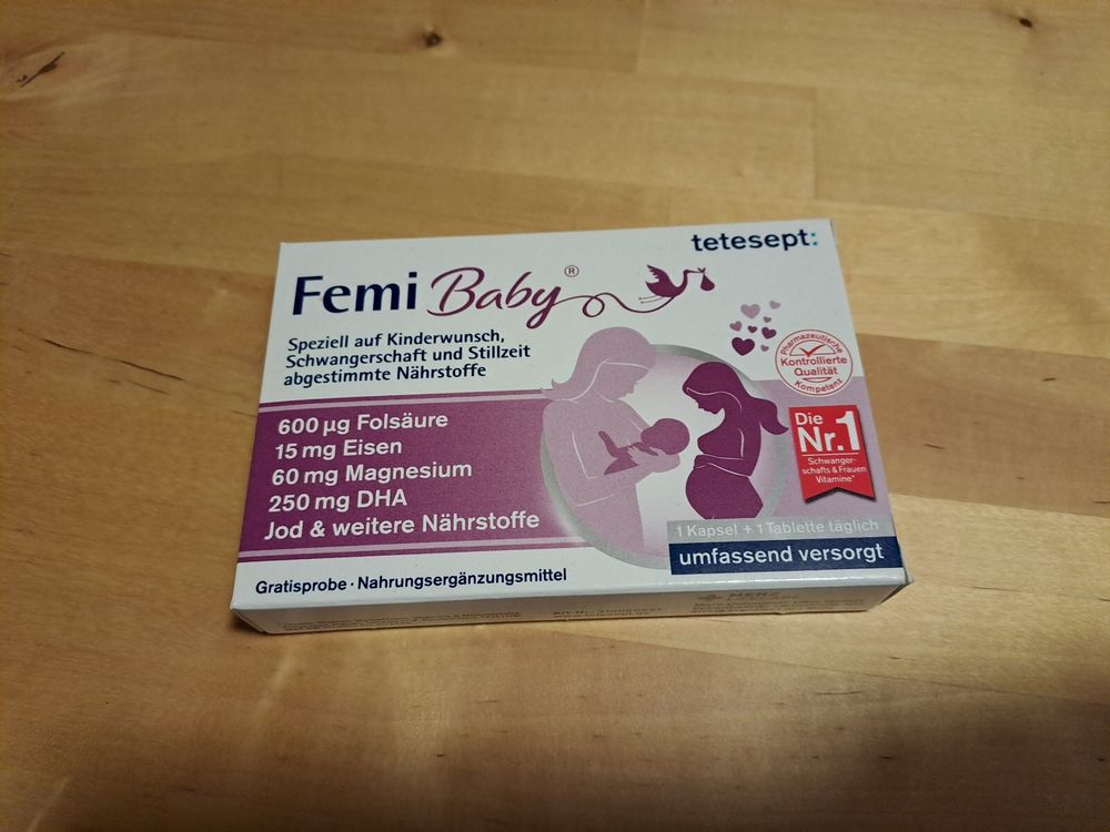 Femi-Baby, tetesept, 6 Tabletten und 6 Kapseln | Kaufen auf Ricardo