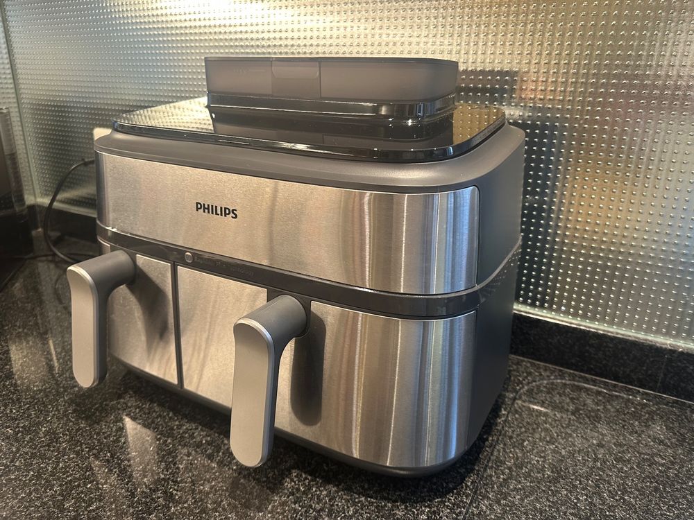 Airfryer PHILIPS NA555/09 STEAM AIRFRYER DUAL BASK (Gebraucht) in ...