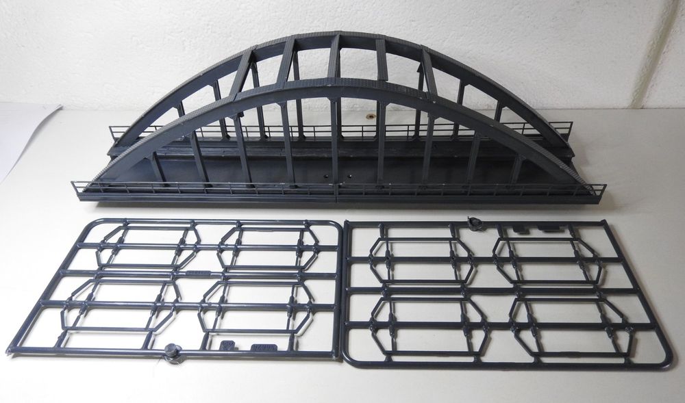 Vollmer 42553 Stahlbogenbrücke Gerade H0 zusammengebaut OVP (Gebraucht ...