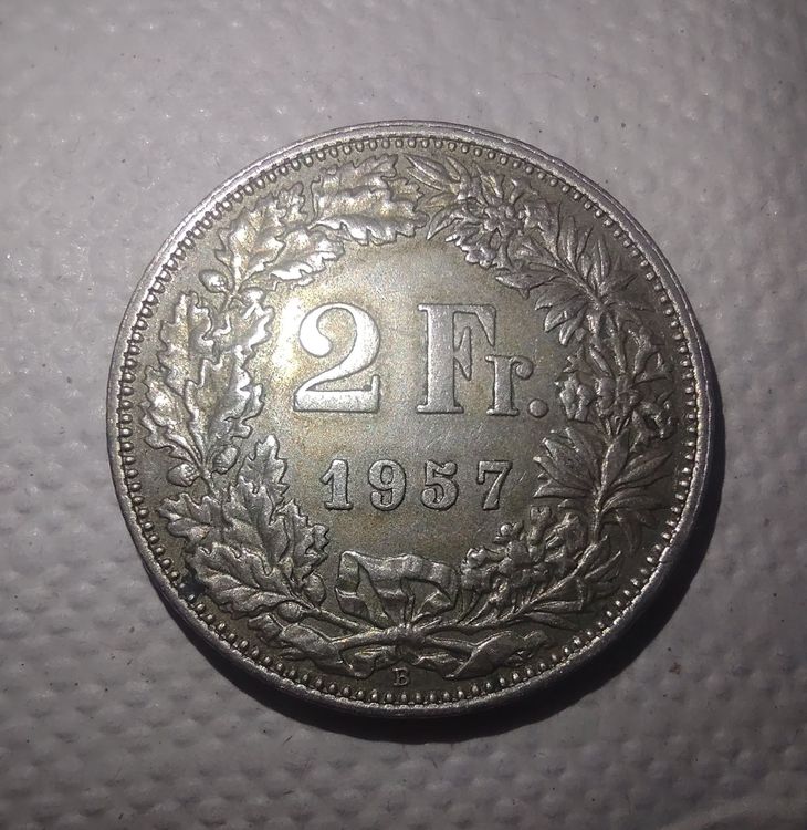 2 SCHWEIZER FRANKEN MÜNZE ** 1957 ** | Kaufen auf Ricardo