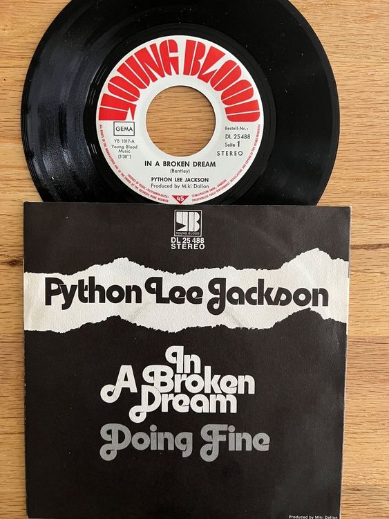 Python Lee Jackson - In A Broken Dream / 1. D-Pres. 1972 TOP | Kaufen ...