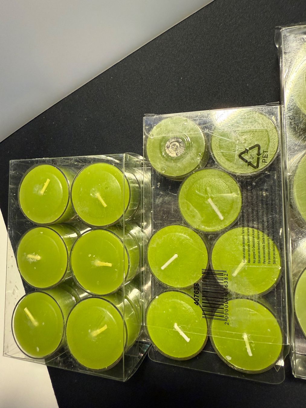 25 Teelichter Grün, 3 Packungen, Neu, Stimmungsvoll! (Neu und ...