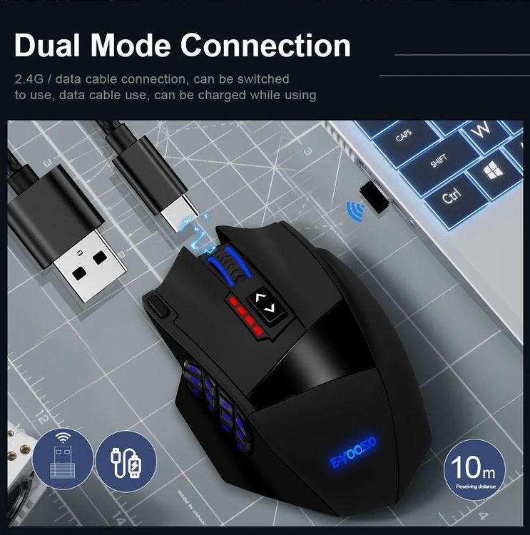 NUOVO Mouse Gaming Programmabile - Bianco (Nuovo e nell'imballaggio ...