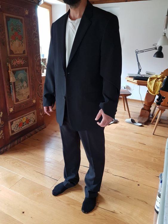 Herrenanzug, Schwarz, neu, Gr48 (Hose) Gr26 (Jacket) (Neu und originalverpackt) in Obergösgen ...