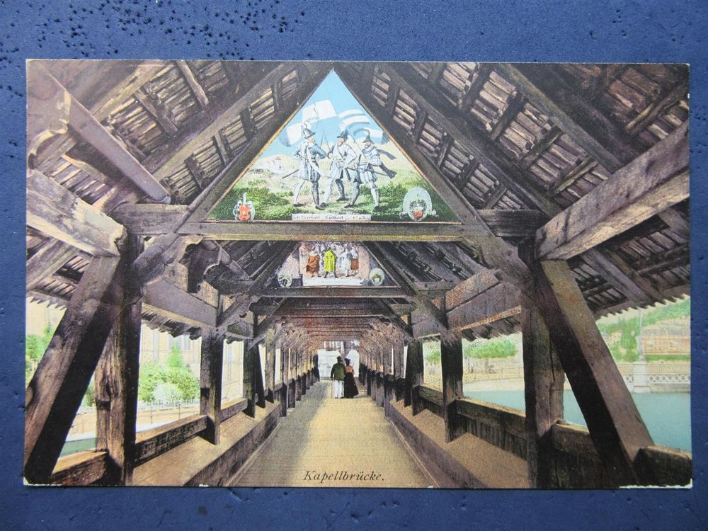 LUZER Kapellbrücke BELEBT COLOR ALT (Antik) in Ettingen für CHF 0.95 ...
